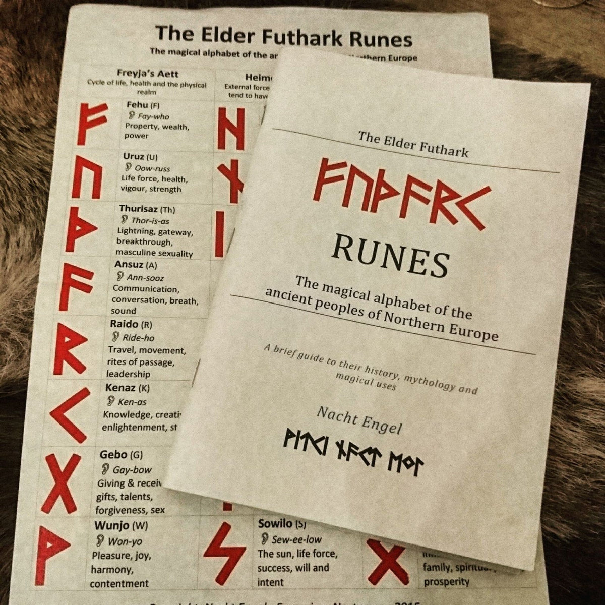 Elder Futhark Rune Book (Norse, viking, asatru, tarot) introduction to